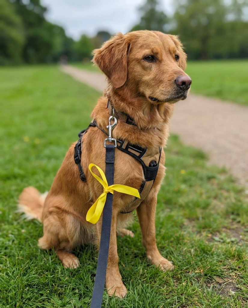 Geel lintje aan de riem? Dit gebeurt er als je die hond toch aait ...
